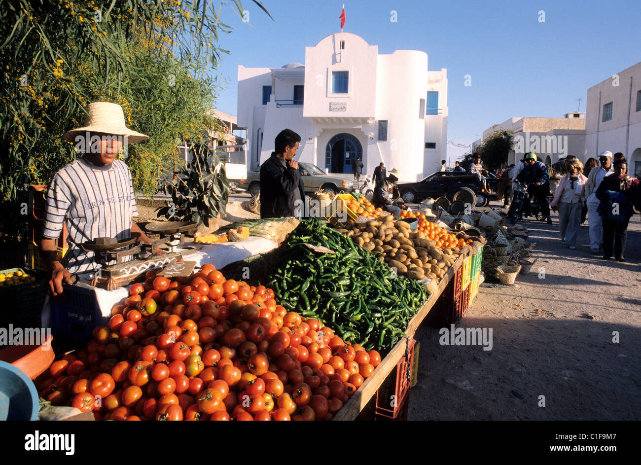 Tunisia, Djerba Island, town of Midoum, market day Stock Photo - Alamy