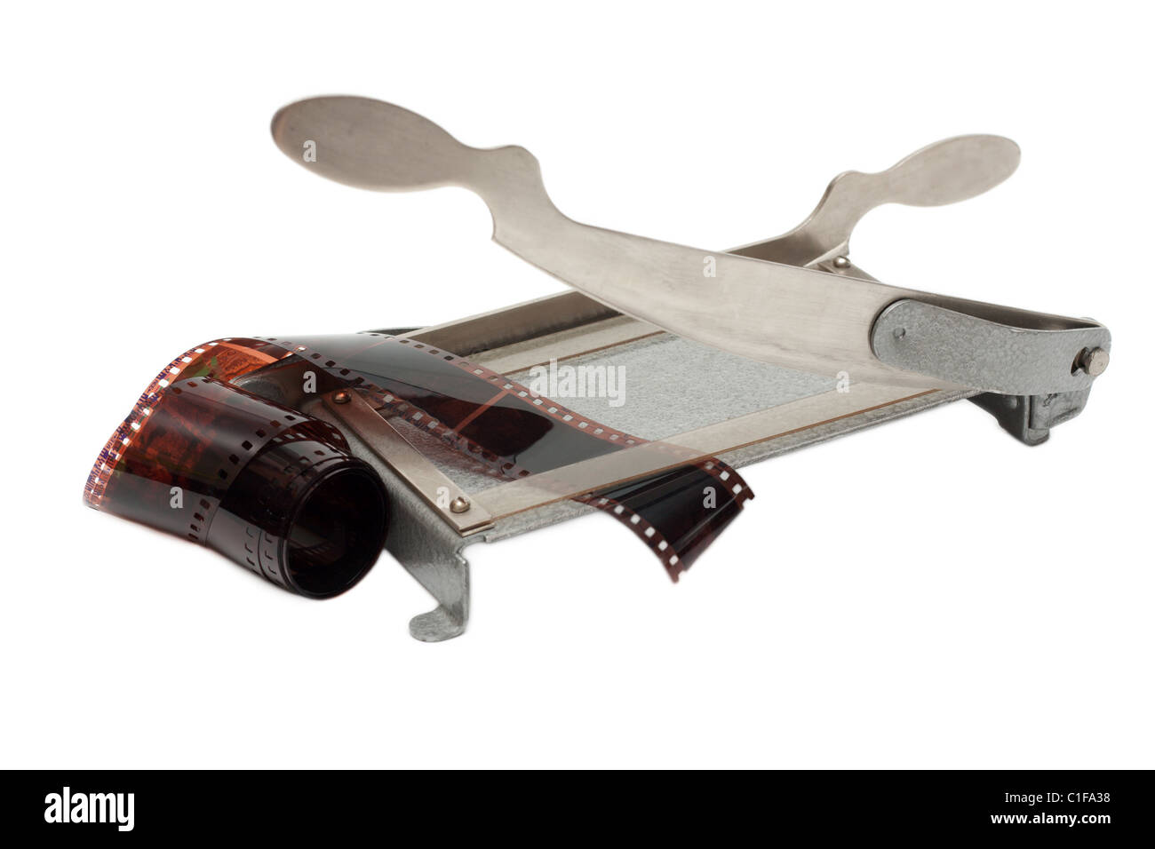 Guillotine for scrap photo papers, negative film Stock Photo - Alamy