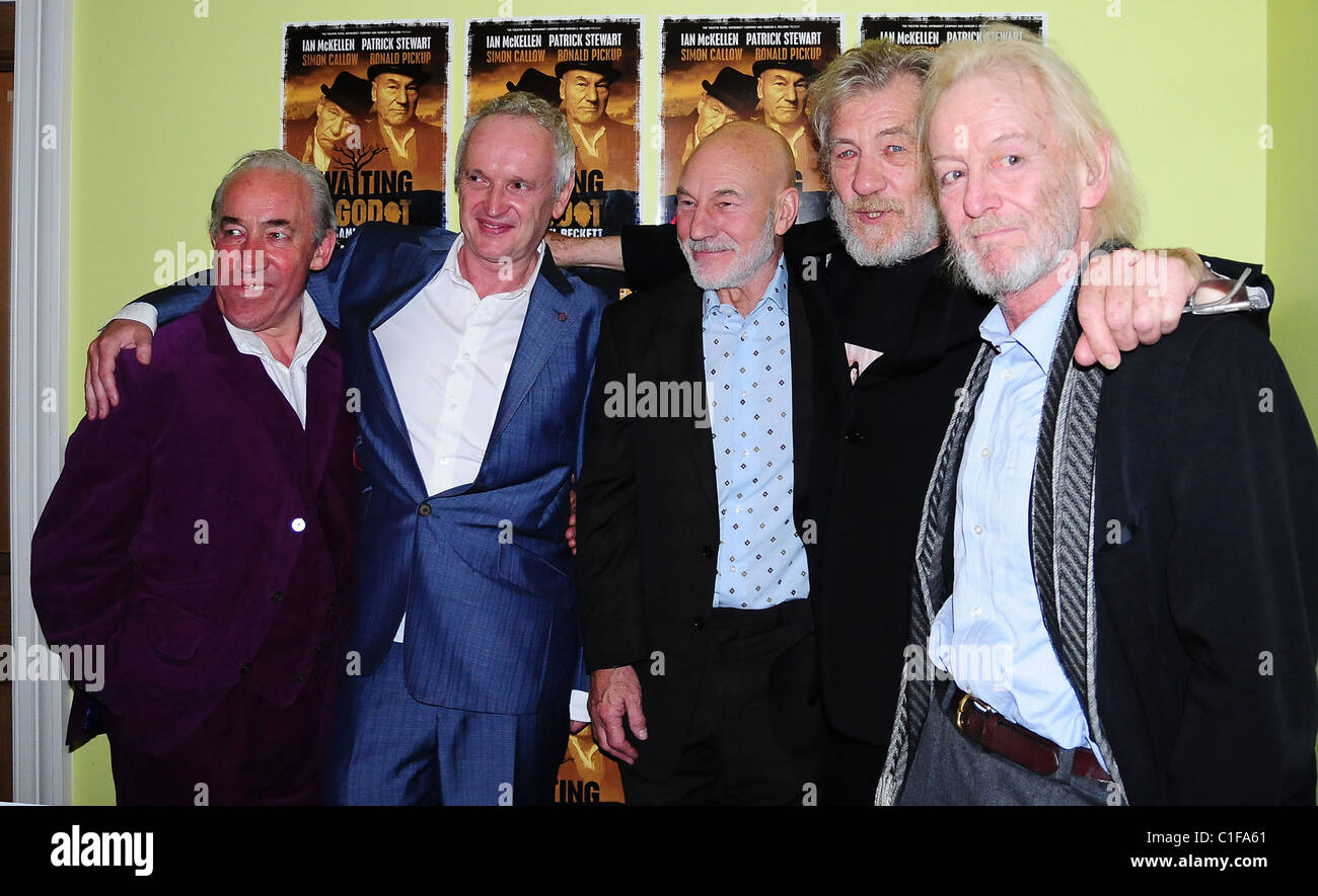 Simon Callow, Sean Mathias. Patrick Stewart. Ian McKellen and Ronald ...