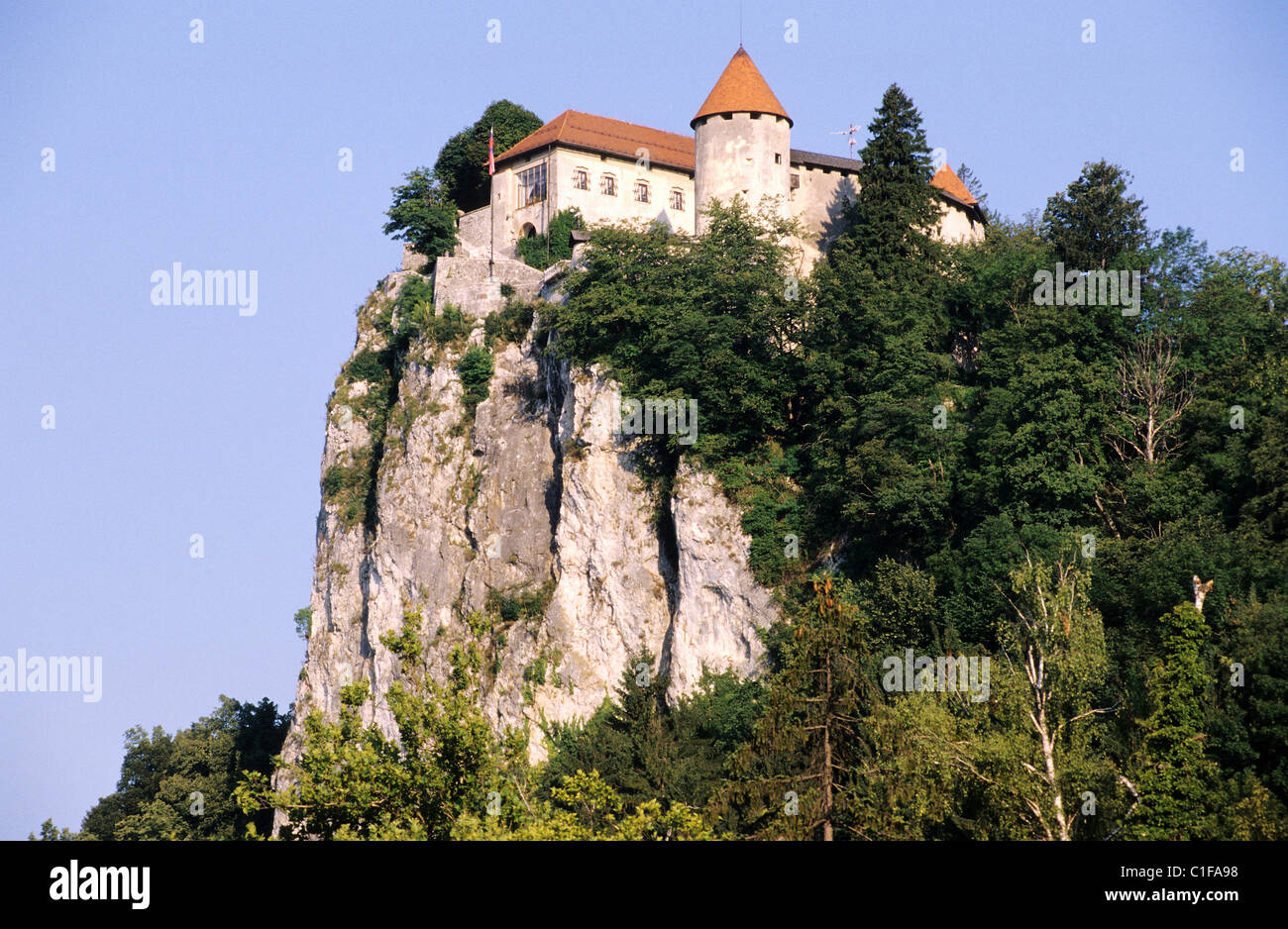Slovenia, Region of Triglav, Bled The castle-museum Stock Photo - Alamy