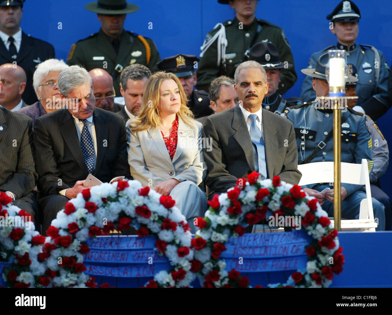 Jennifer Thacker (president of COPS) and Attorney general Eric Holder ...