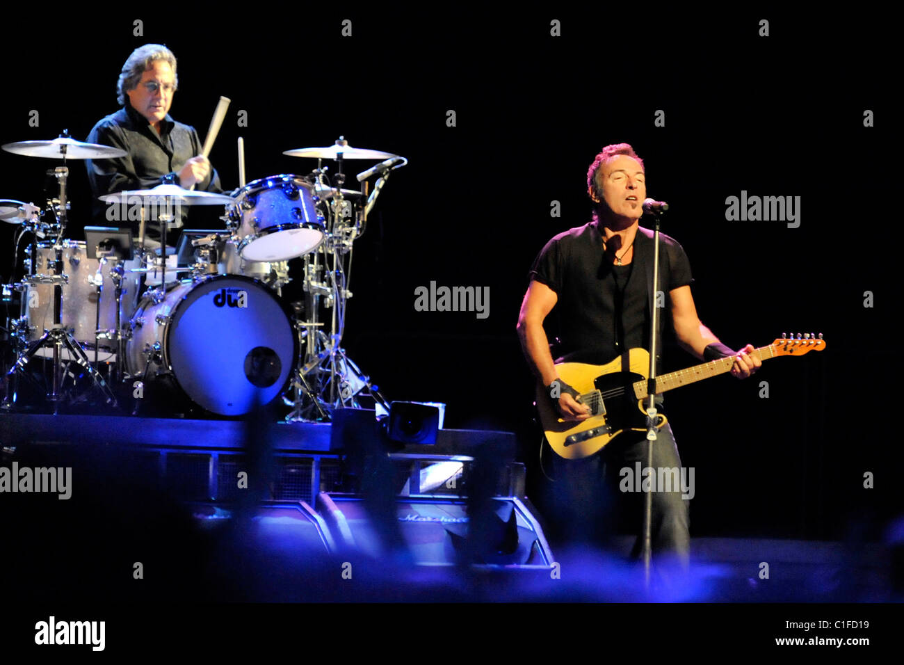Bruce Springsteen performing live in concert at the Air Canada Centre ...