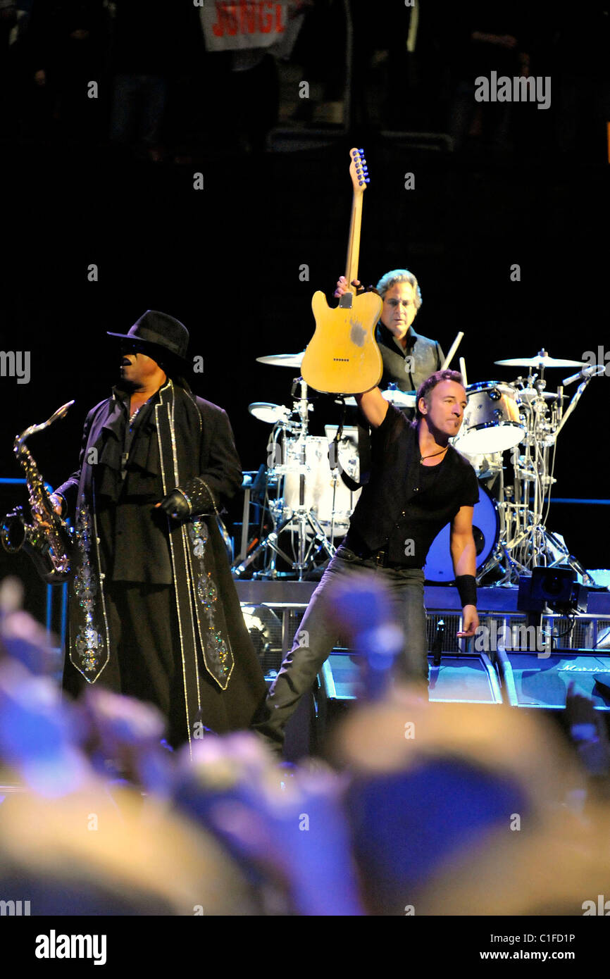 Bruce Springsteen performing live in concert at the Air Canada Centre ...