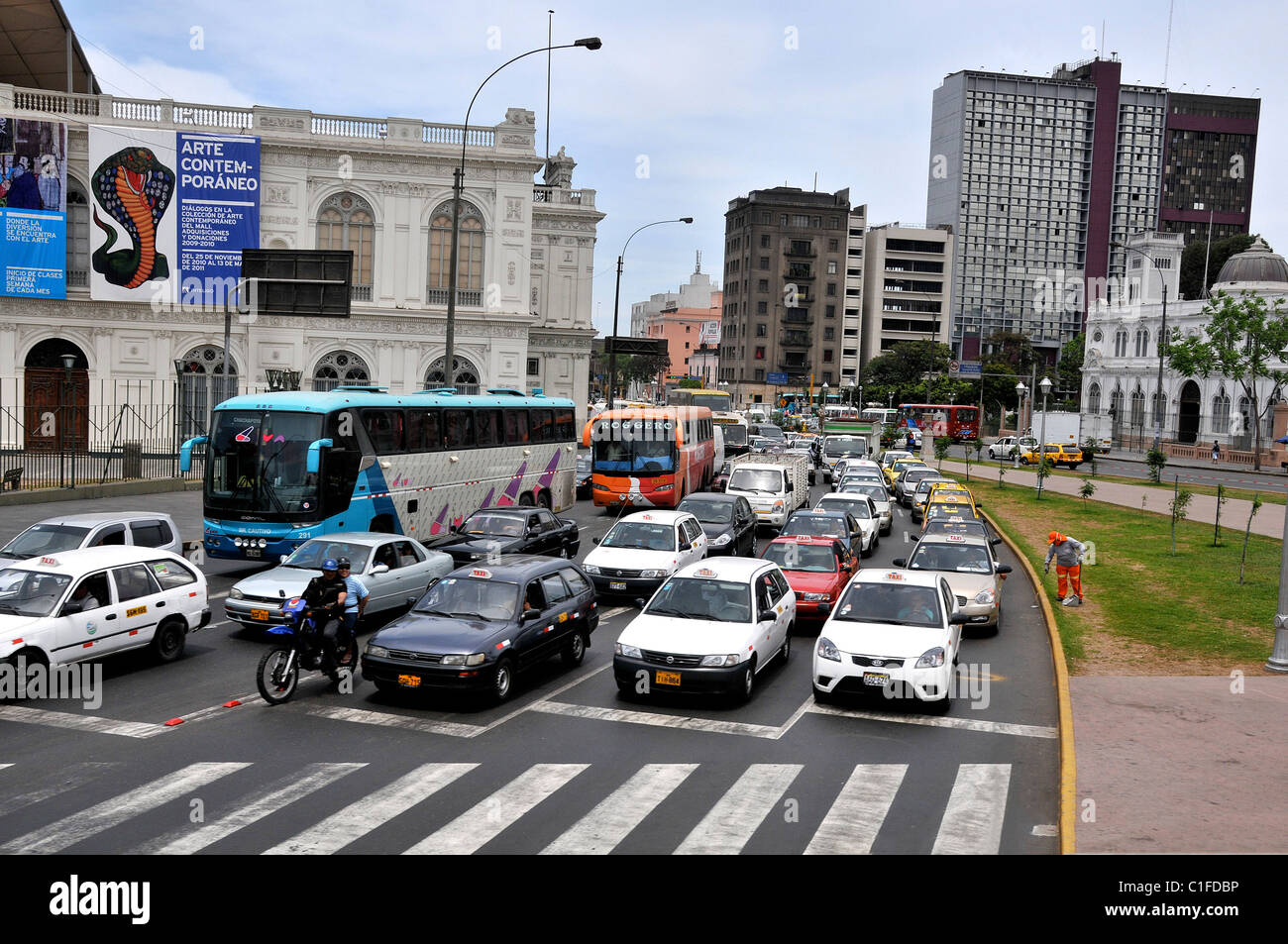 street scene Lima Peru South America Stock Photo - Alamy