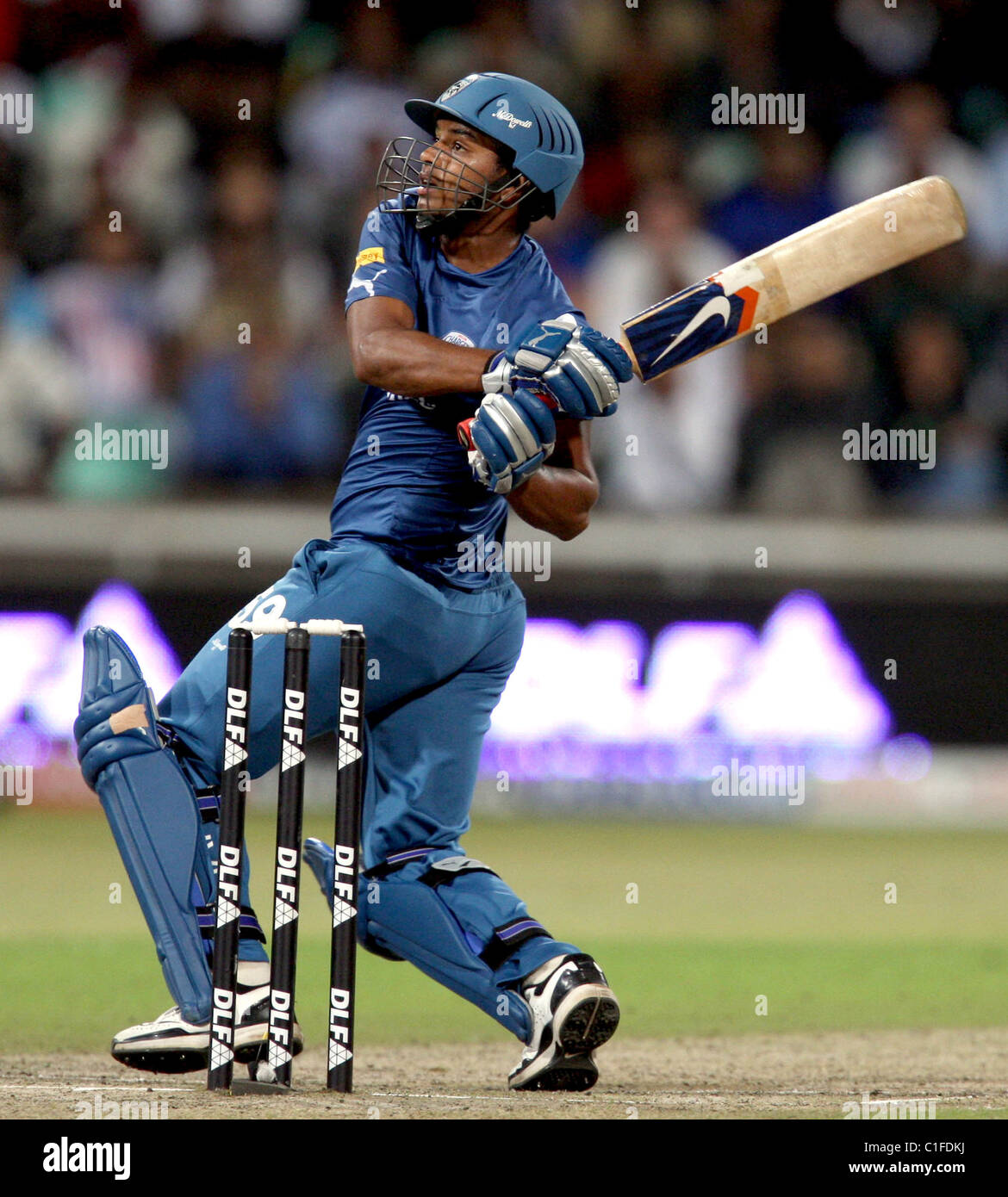 Deccan Chargers Batsman Ravi Teja During the DLF IPL Twenty20 cricket ...