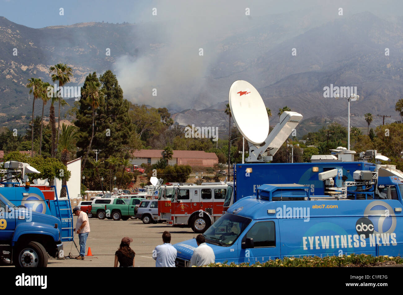 A violent fire sweeps through Santa Barbara County and Jesusita ...