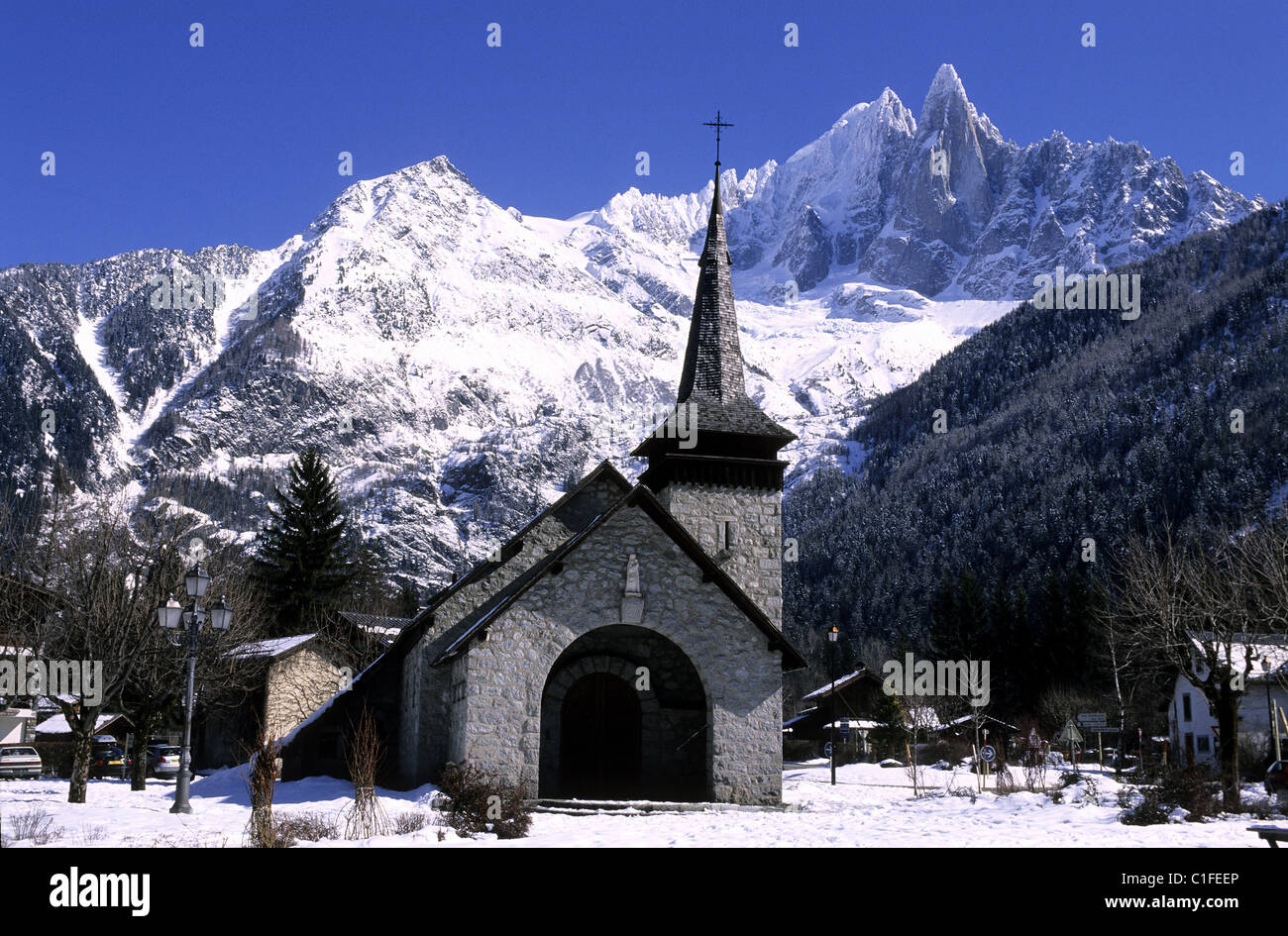 Chamonix chapel hi-res stock photography and images - Alamy