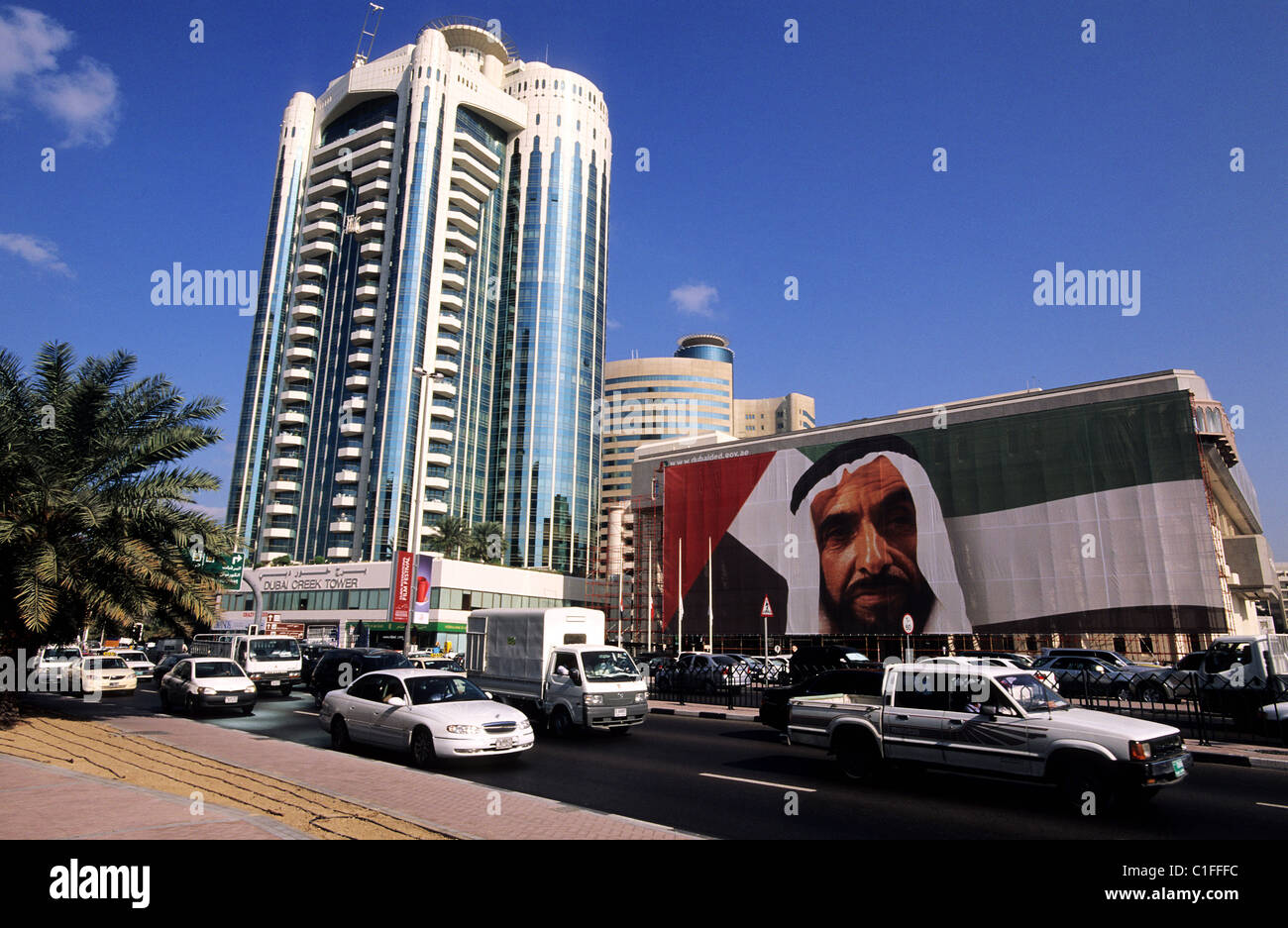 United Arab Emirates, Dubai, Sheikh Maktoum portrait Stock Photo - Alamy