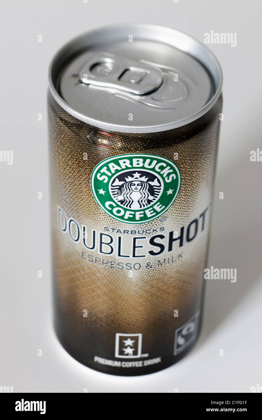Tin of Starbucks Double shot espresso and milk ready to drink cold ...