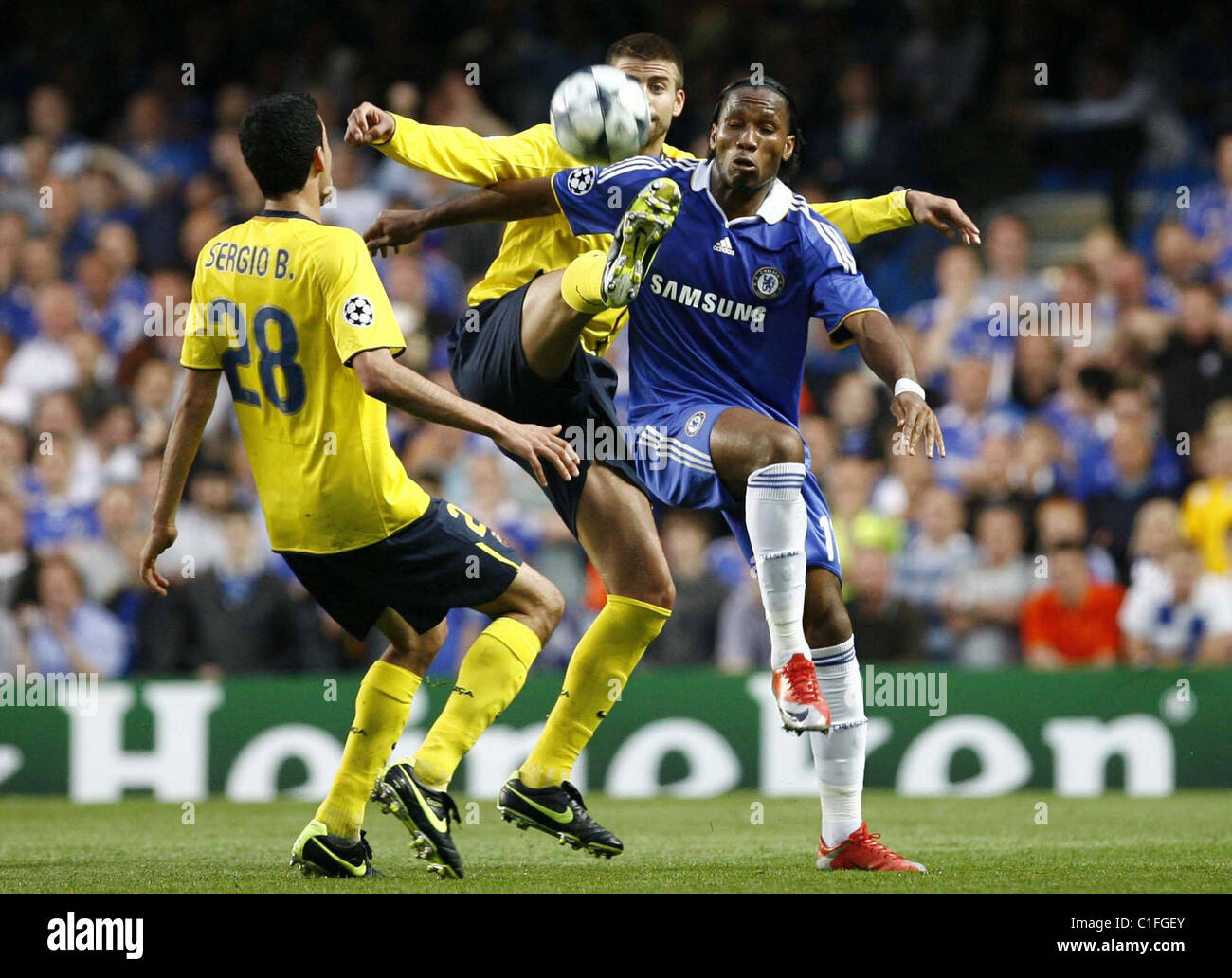 Didier Drogba UEFA Champions League semi final Chelsea against ...