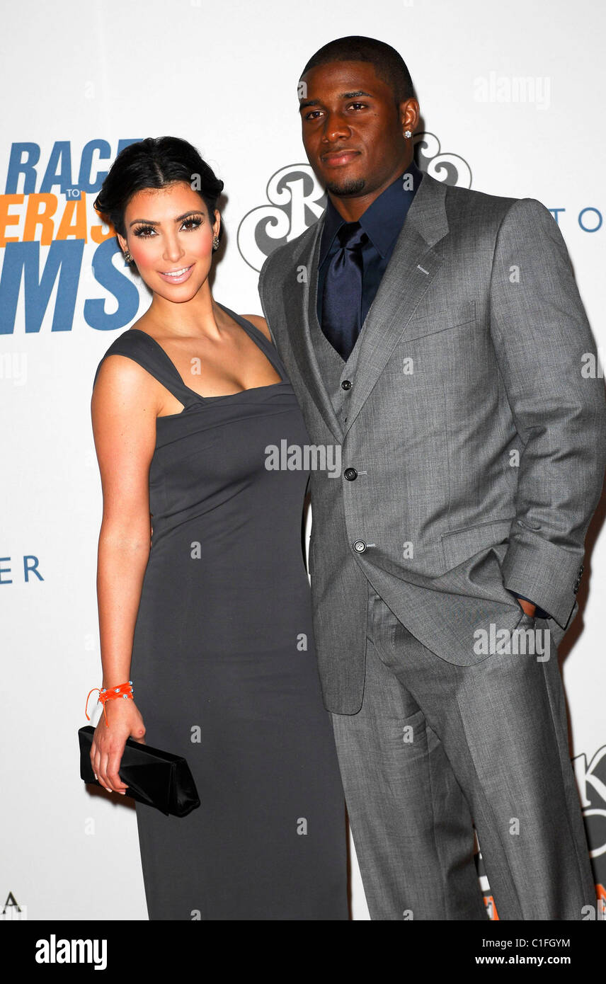 Kim Kardashian and Reggie Bush The 16th annual Race to erase MS held at ...