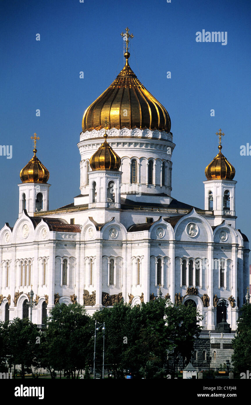 Russia, Moscow, cathedral of Christ the Saviour Stock Photo - Alamy