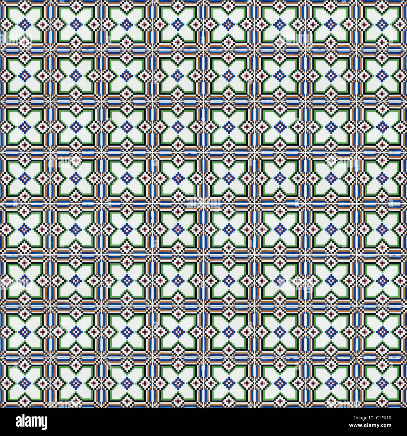 Seamless tile pattern of ancient ceramic tiles Stock Photo - Alamy