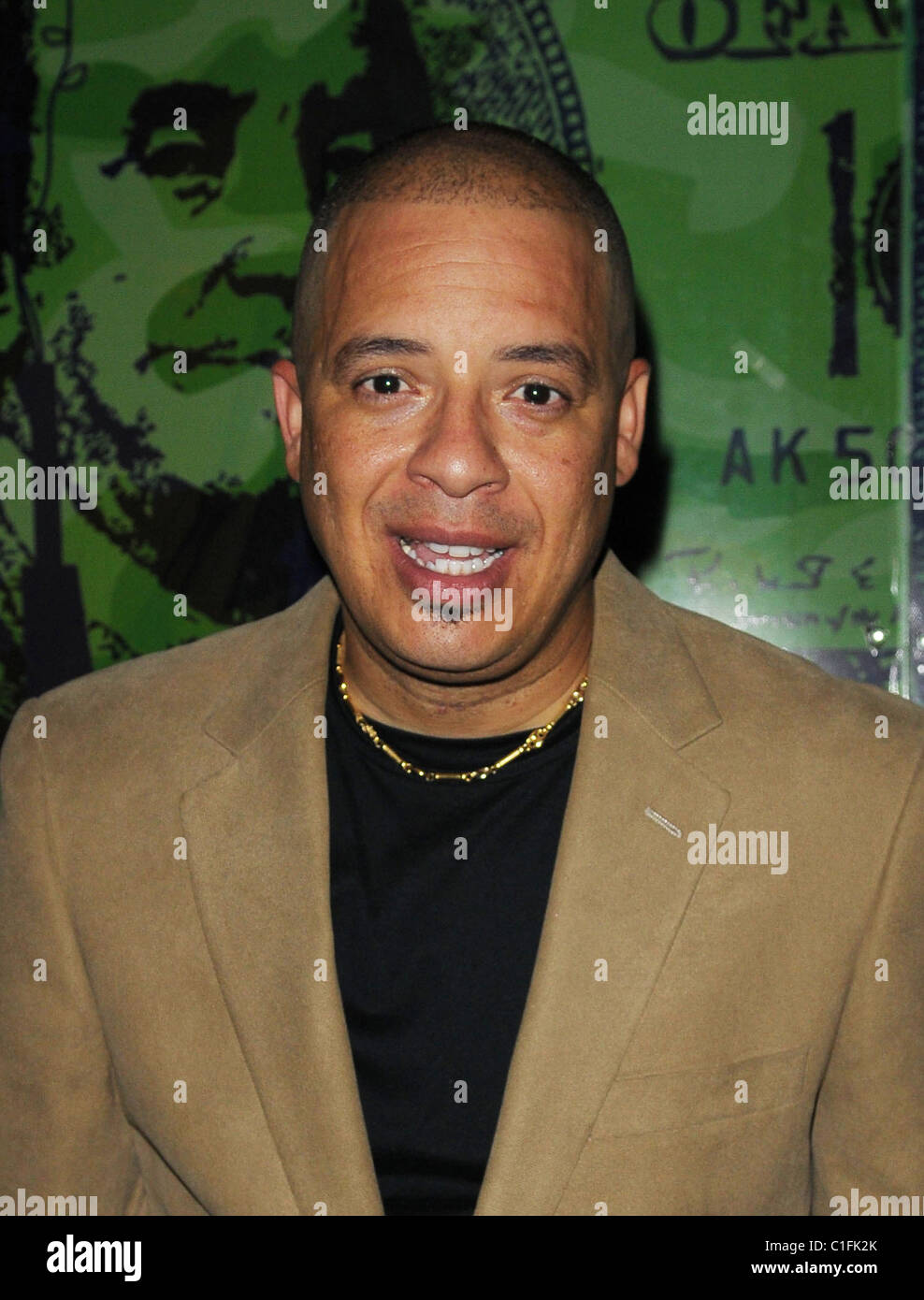 Latin singer Issac Delgado in the VIP area after performing live at ...