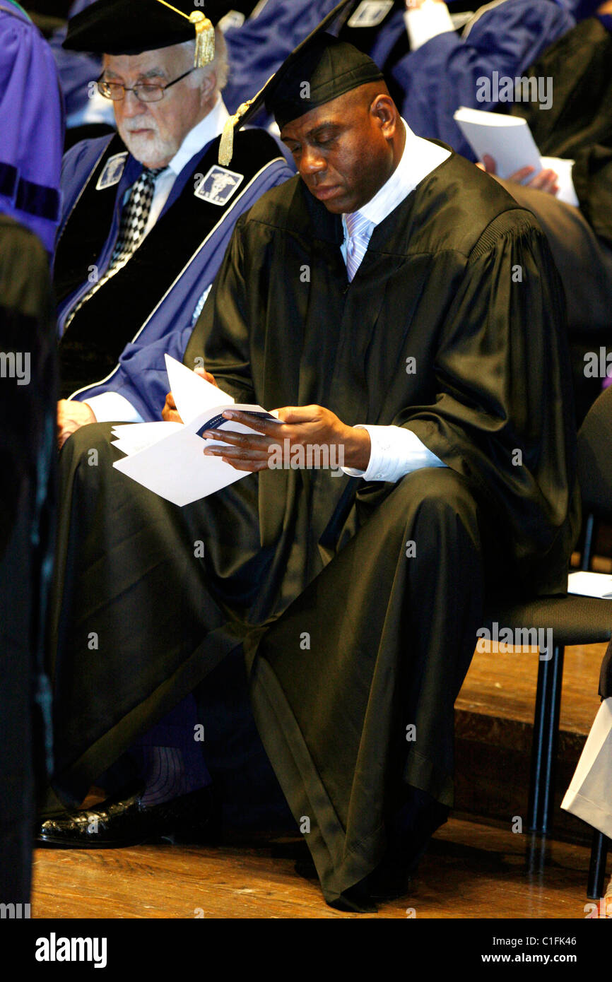 Earvin 'Magic' Johnson receives Honorary Doctor of Humane Letters ...