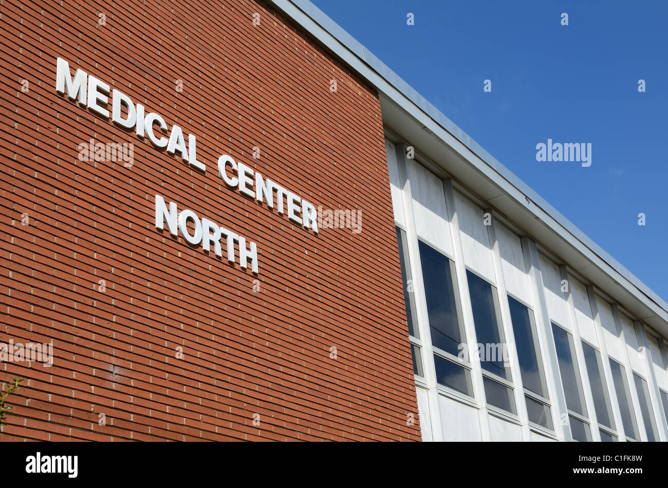 North wing of a medical center Stock Photo - Alamy