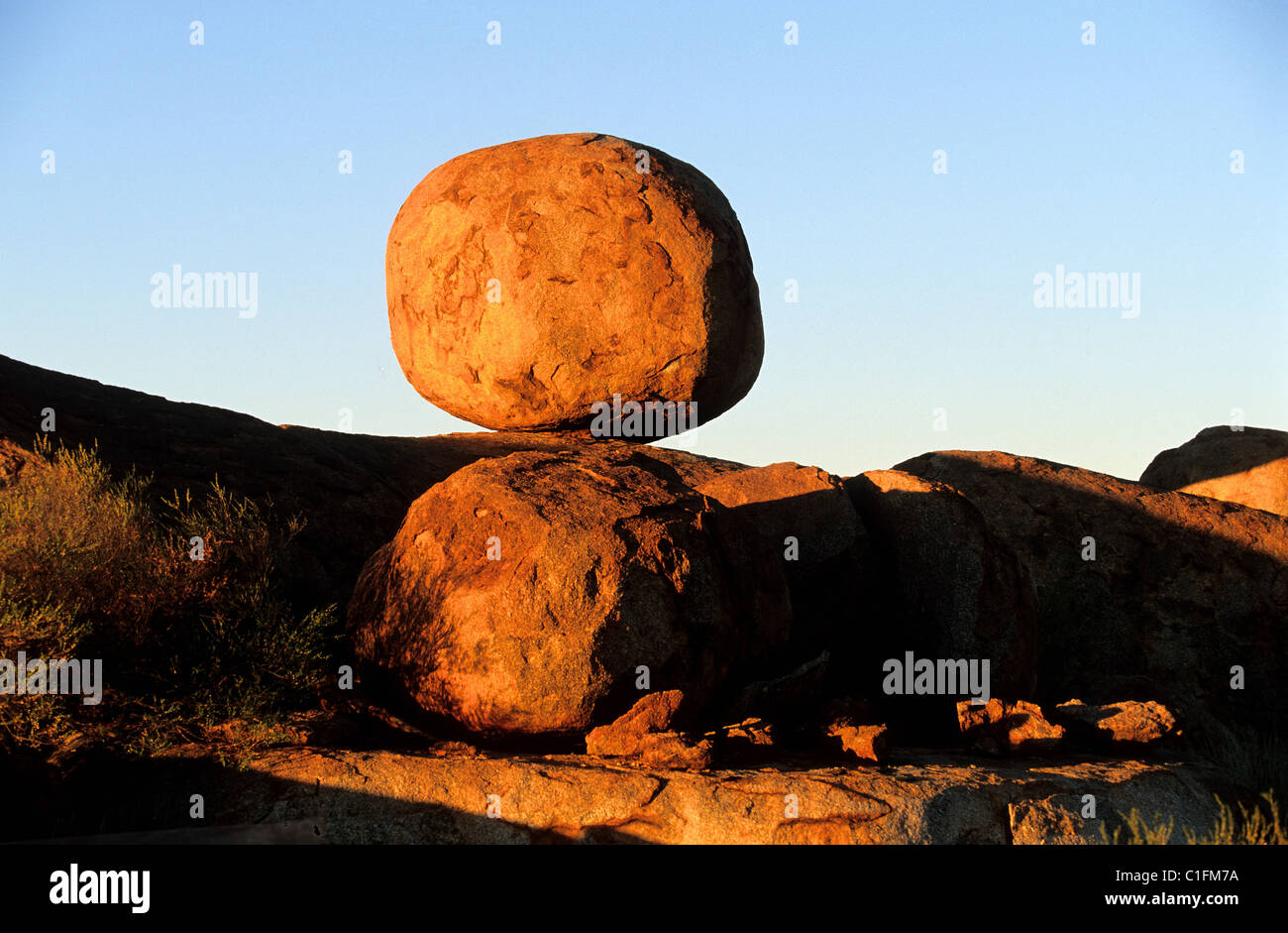 Australia, Northern Territory, the Devil's Marbles, Rock Stock Photo ...