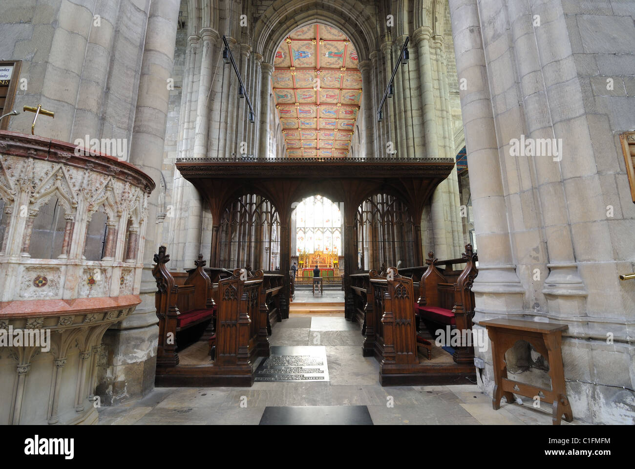Medieval church interior hi-res stock photography and images - Alamy