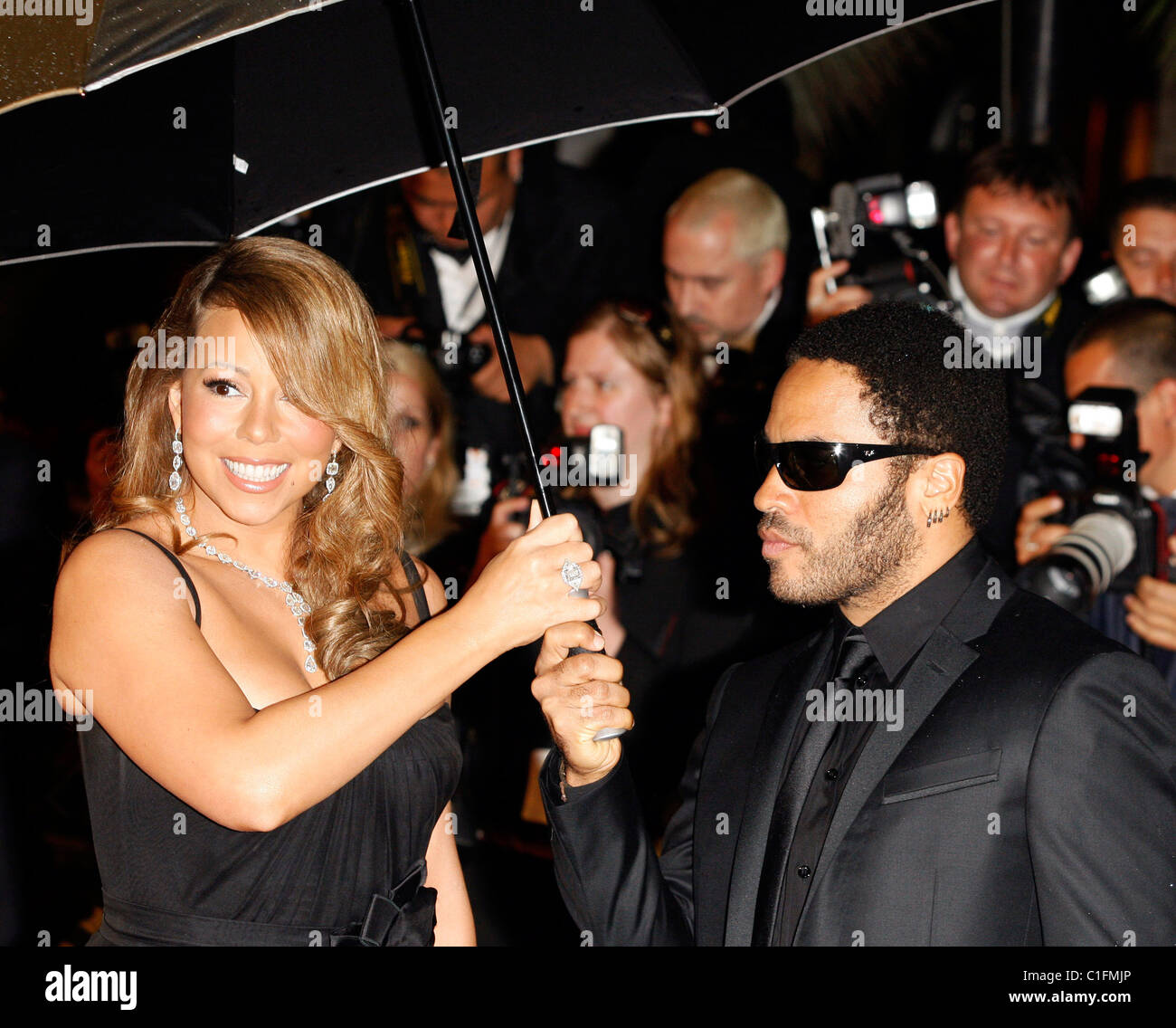 Mariah Carey and Lenny Kravitz 2009 Cannes International Film Festival ...