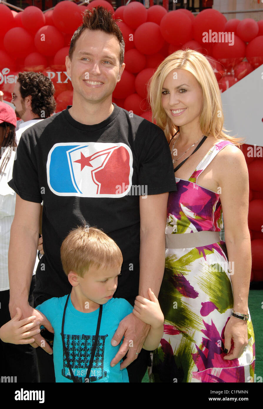 Mark Hoppus and family Los Angeles Premiere of 'Up' held at The El ...