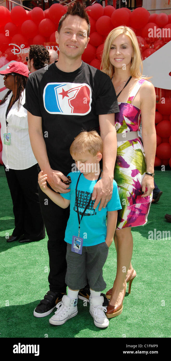 Mark Hoppus and family Los Angeles Premiere of 'Up' held at The El ...