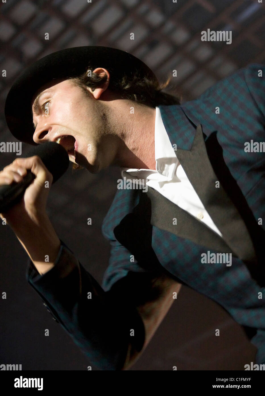 Paul Smith of Maximo Park performing live on stage at Liverpool ...