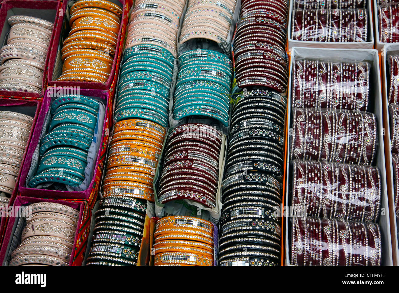 Traditional, Indian glass bangles Stock Photo - Alamy