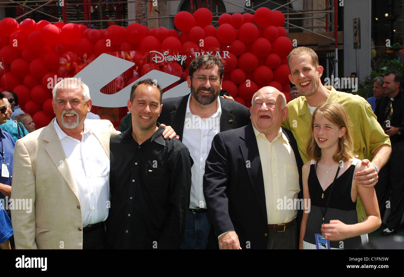 Ed Asner, John Ratzenberg, Peter Docter and Elizabeth Docter Los ...