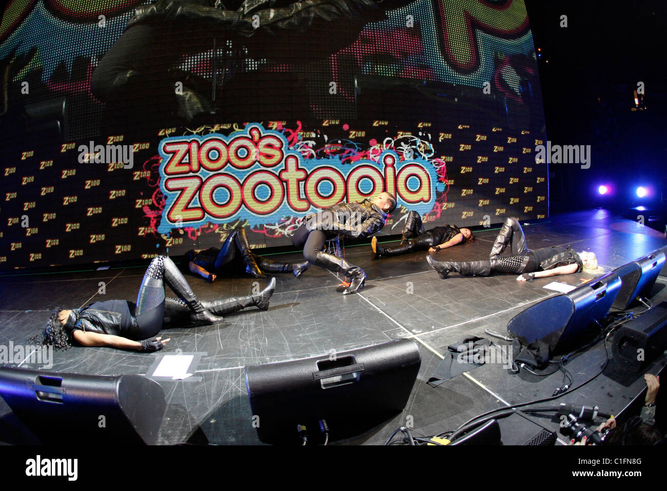 Ciara performing live at the Z-100's Zootopia 2009 concert at the Izod ...
