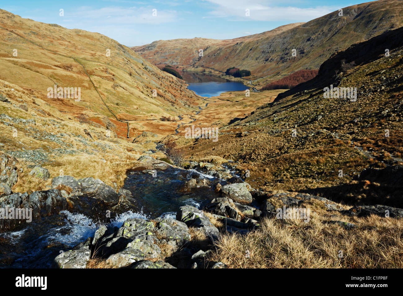 Haweswater and Mardale from Nan Bield Pass in the Lake District ...