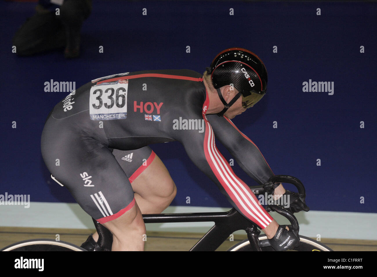 Sir Chris Hoy Christopher 2011 UCI Track Cycling World Cup Manchester Velodrome Stock Photo - Alamy