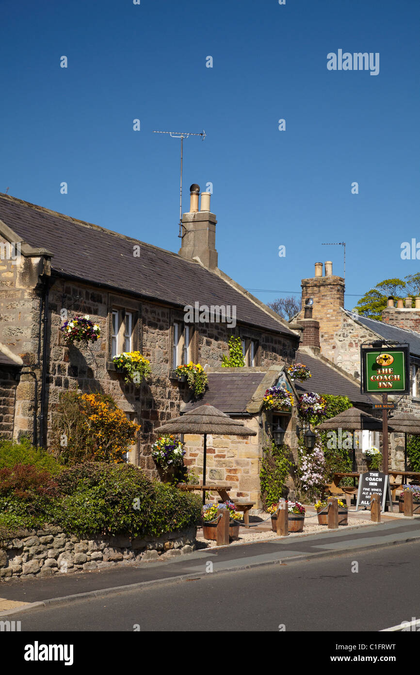 The Coach Inn, Lesbury, Northumberland, England, United Kingdom Stock ...