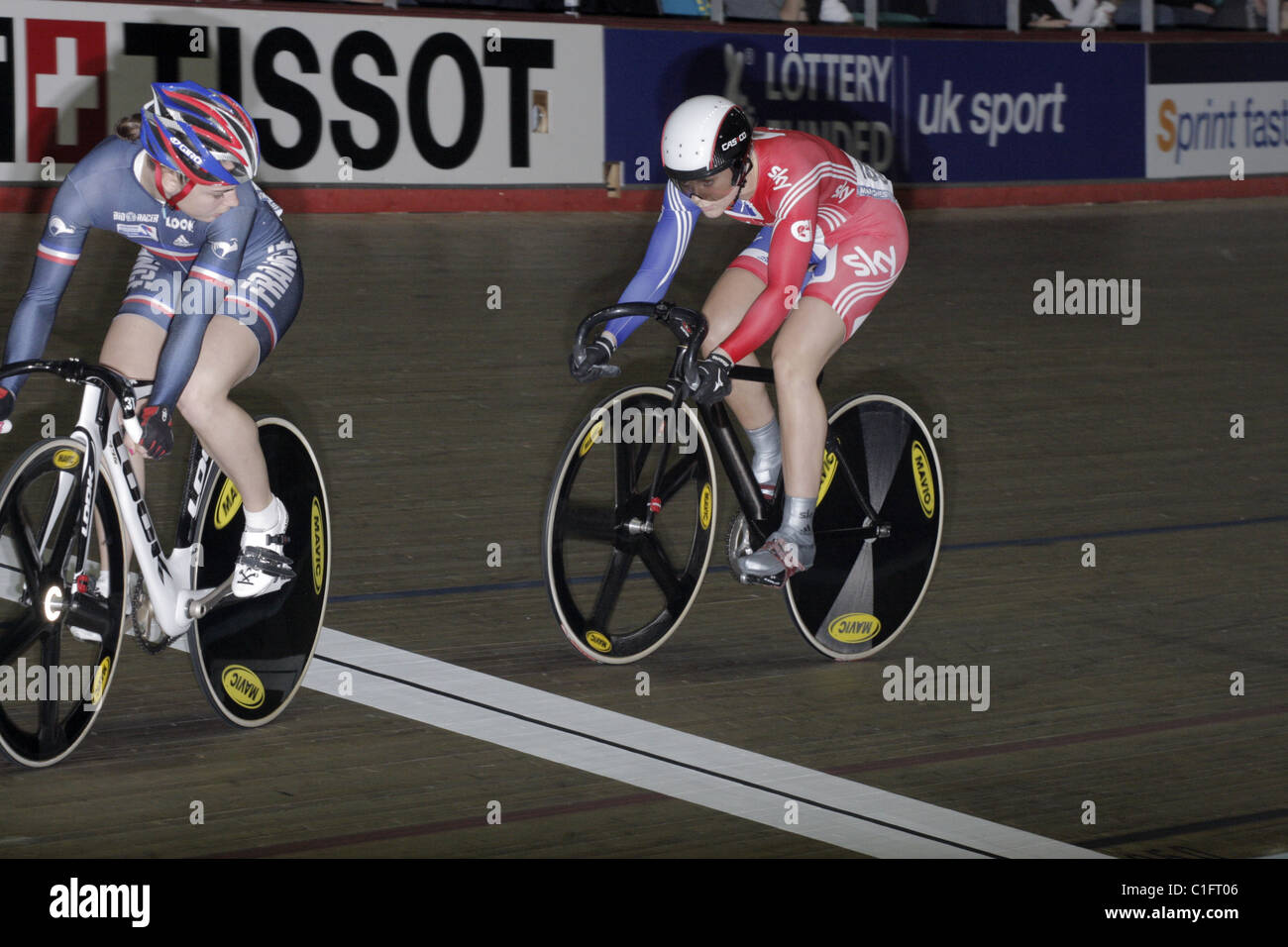 Jessica Varnish Sandie Clair 1/8 final Stock Photo - Alamy