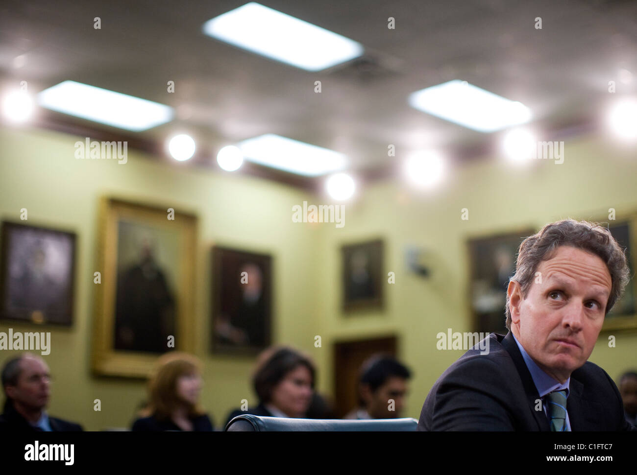 Treasury Secretary Timothy Geithner Stock Photo - Alamy