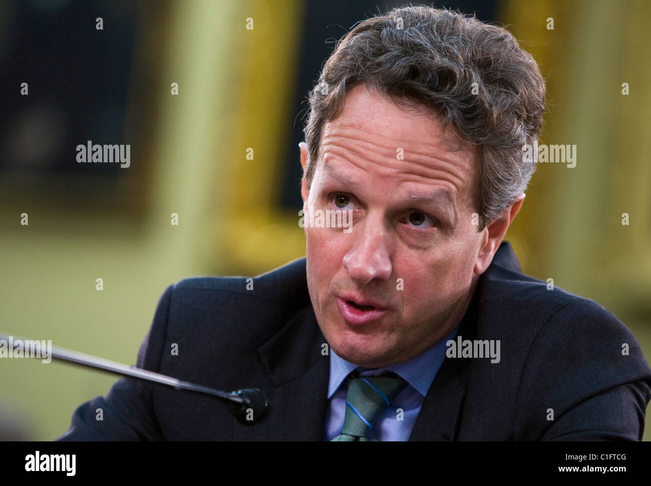 Treasury Secretary Timothy Geithner Stock Photo - Alamy