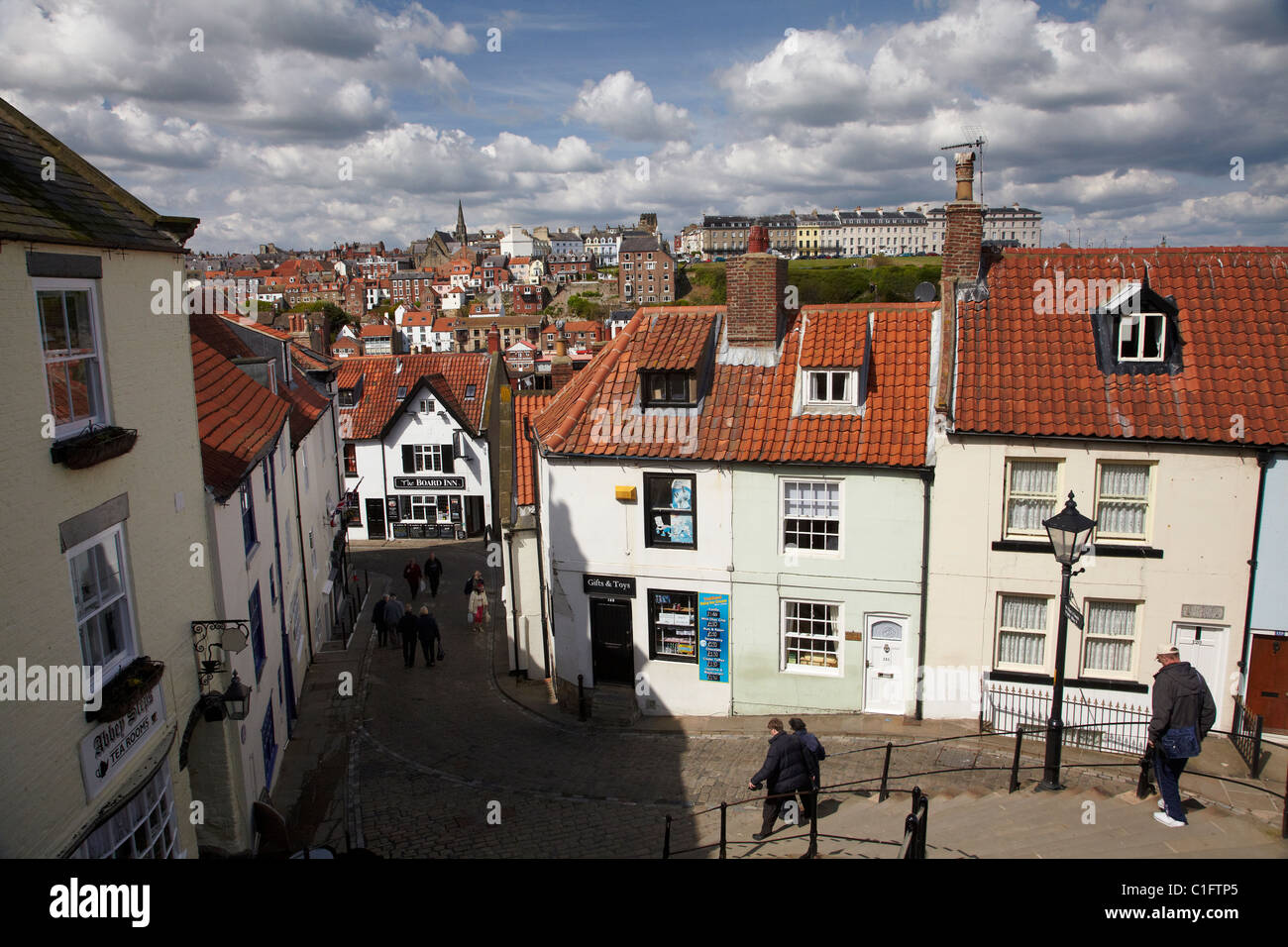 Narrow Streets of Whitby, North Yorkshire, England, United Kingdom ...