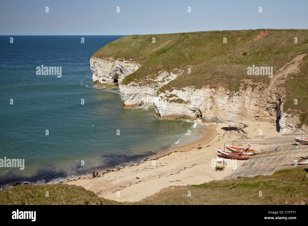 North Landing, Flamborough Head, Yorkshire, England, United Kingdom ...