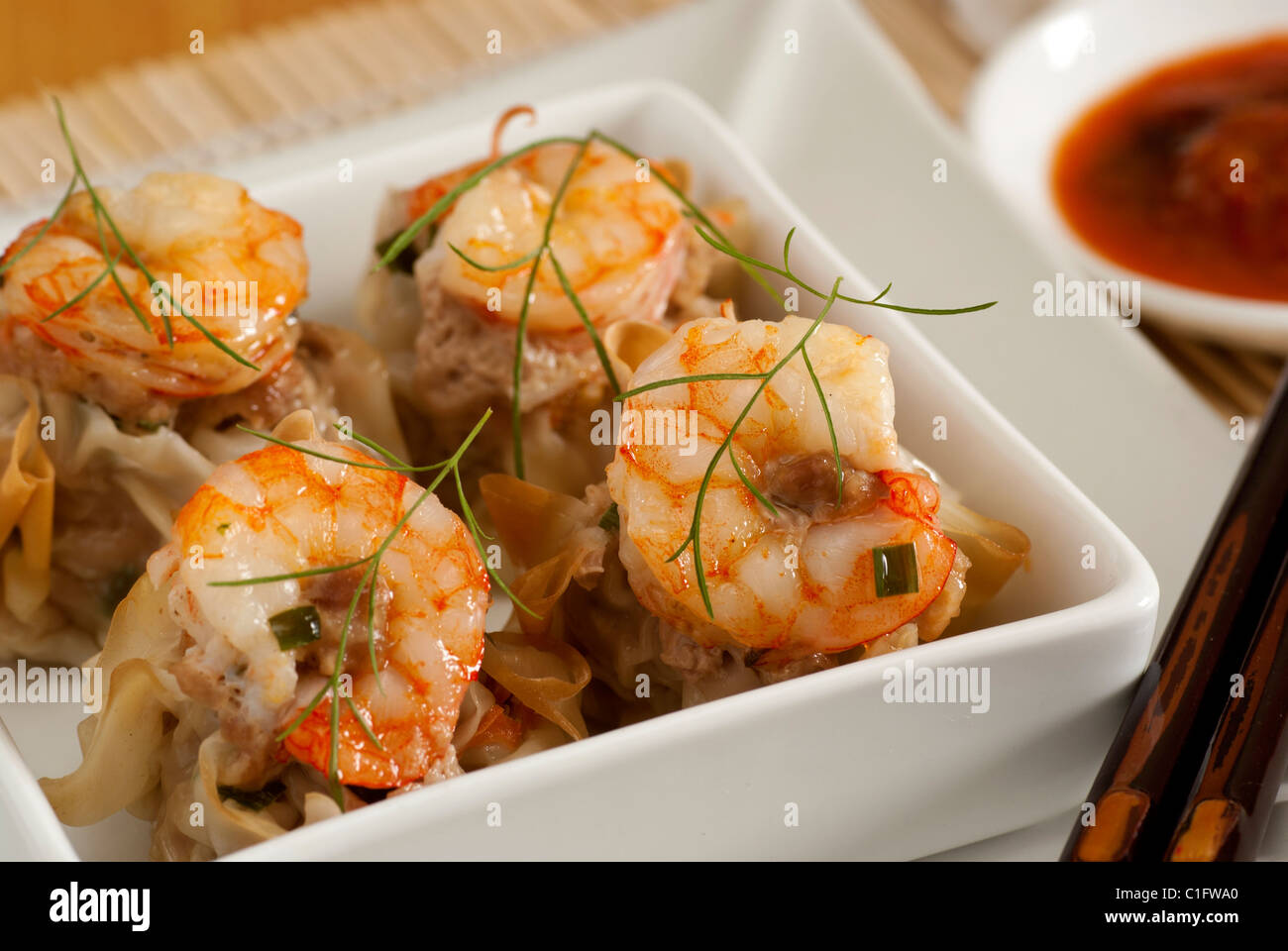 Shrimp Siew Mai Dumplings Stock Photo - Alamy
