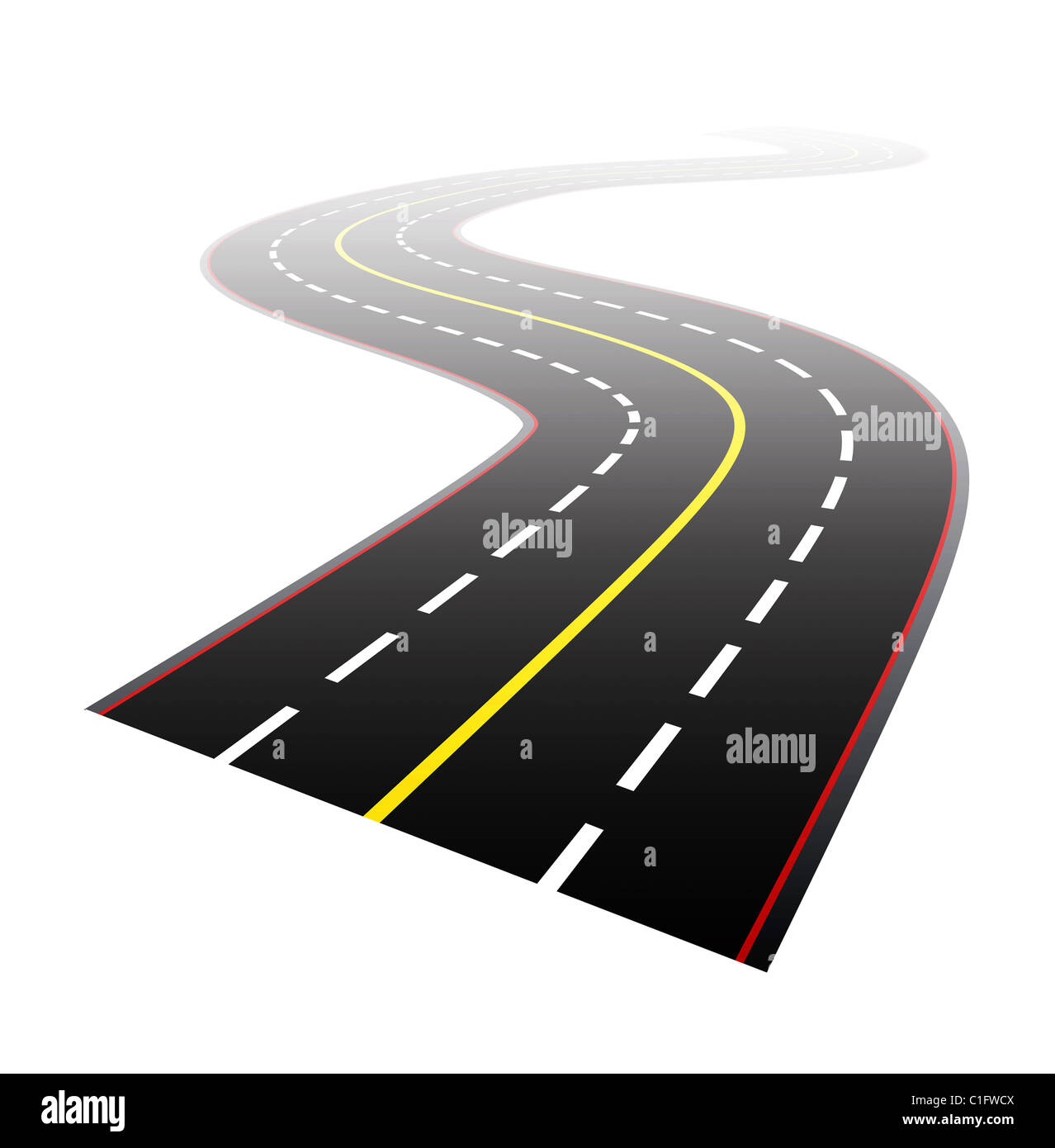 The Great American Road Trip on white background Stock Photo - Alamy