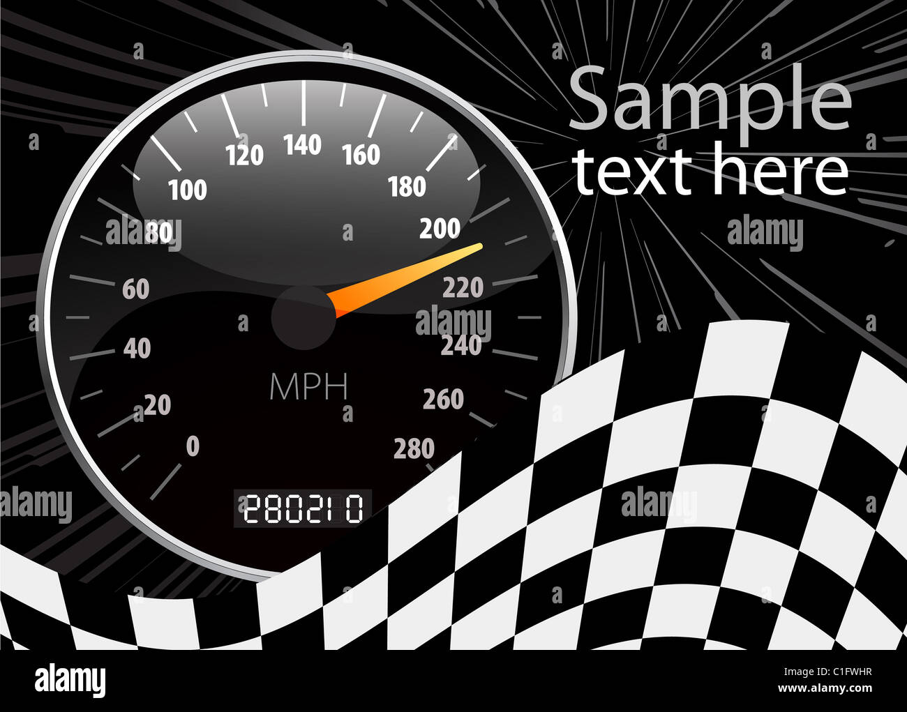 Speedometer vector illustration Stock Photo - Alamy