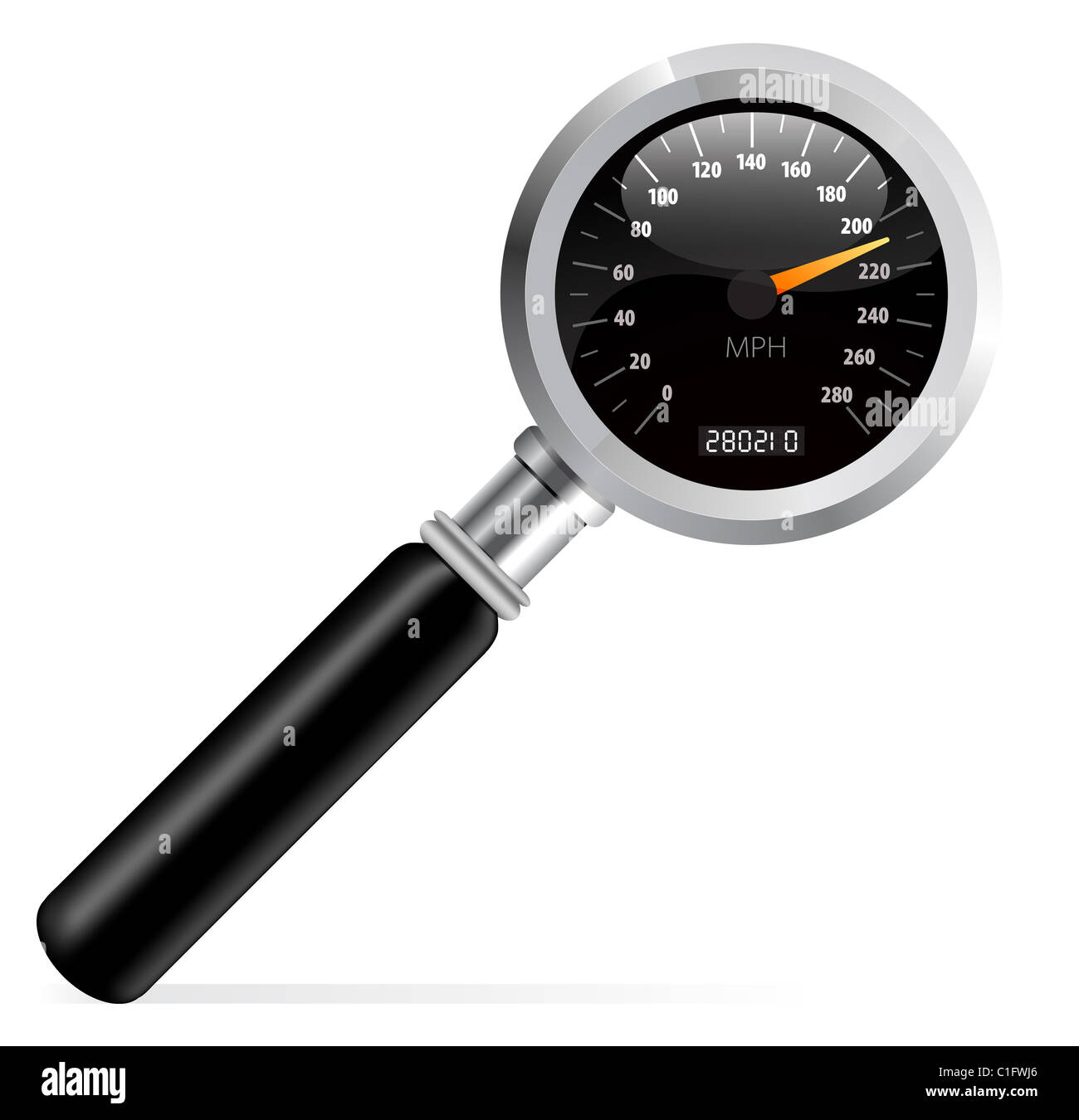 Car speedometer miles Cut Out Stock Images & Pictures - Alamy