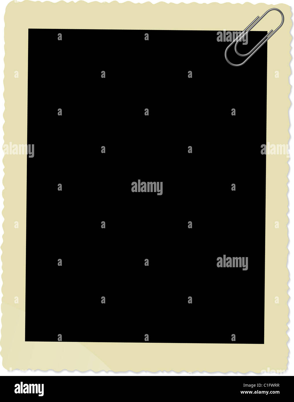 Old Photo Border And Paperclip High Resolution Stock Photography and ...