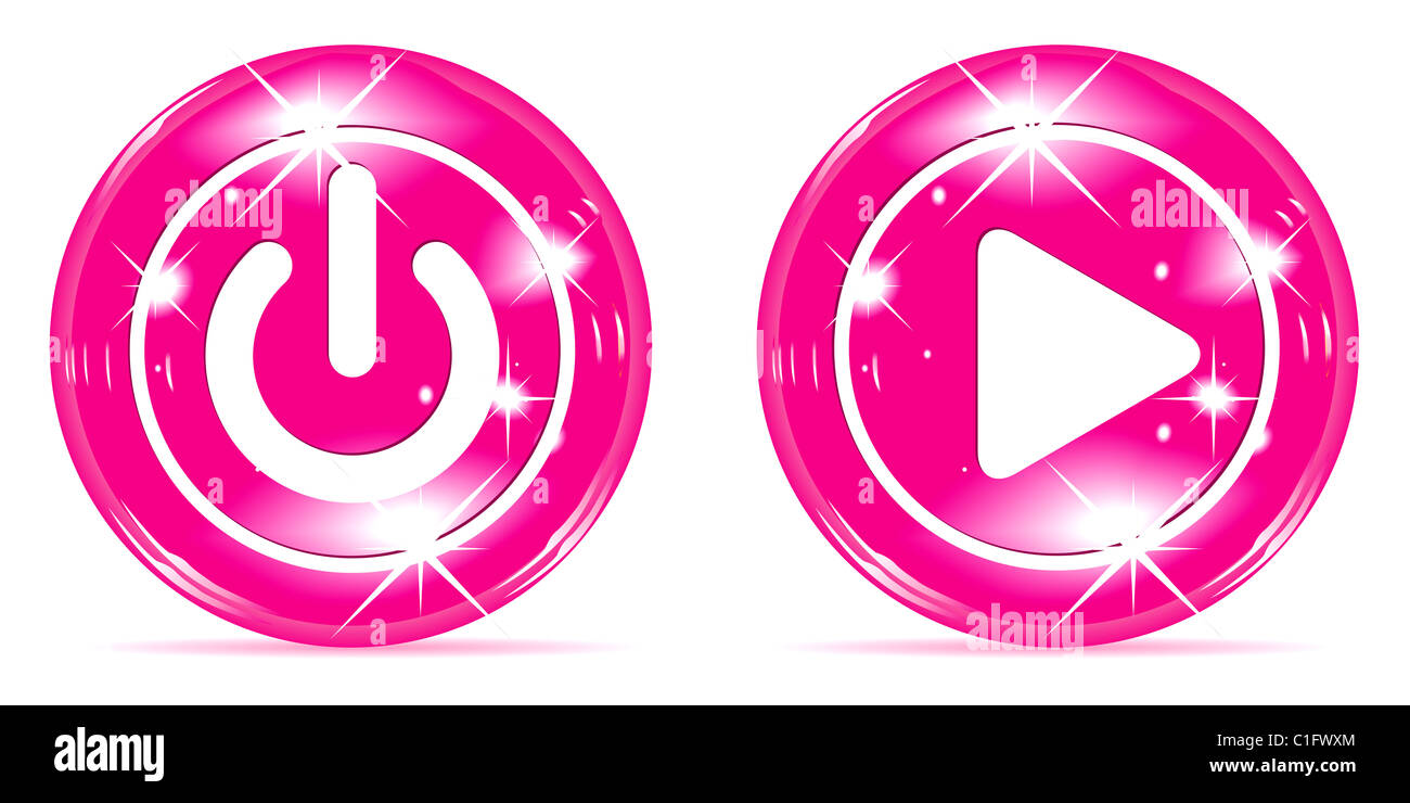 Power and Play Button Vector Stock Photo - Alamy