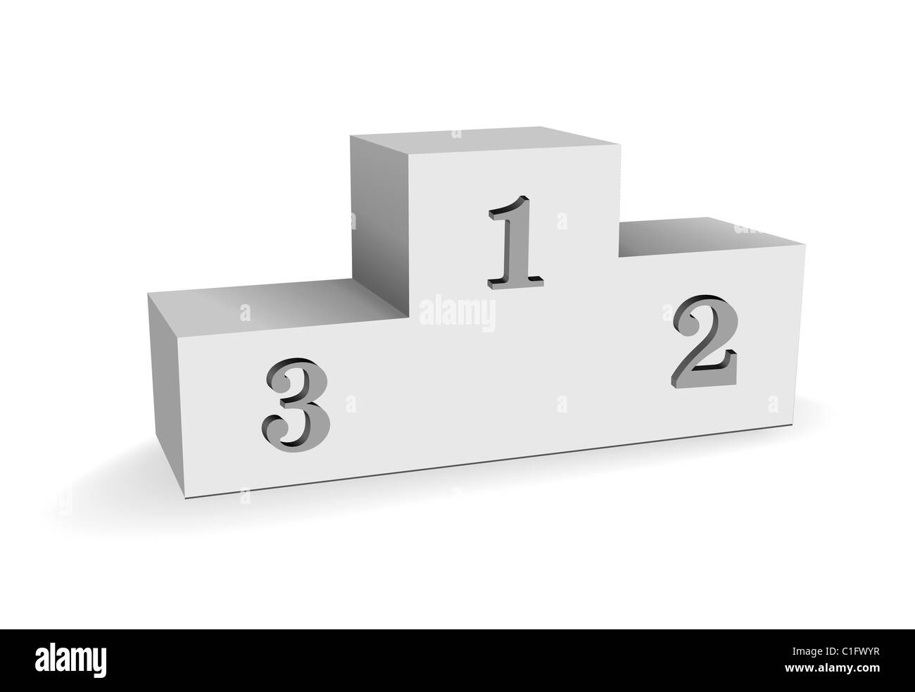 Empty winners podium Cut Out Stock Images & Pictures - Alamy