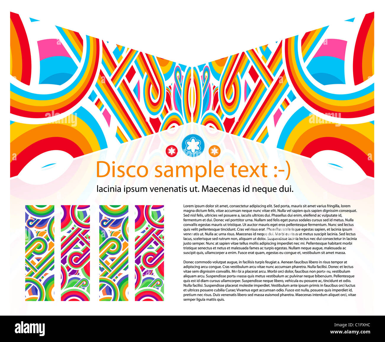 abstract disco background - vector Stock Photo - Alamy