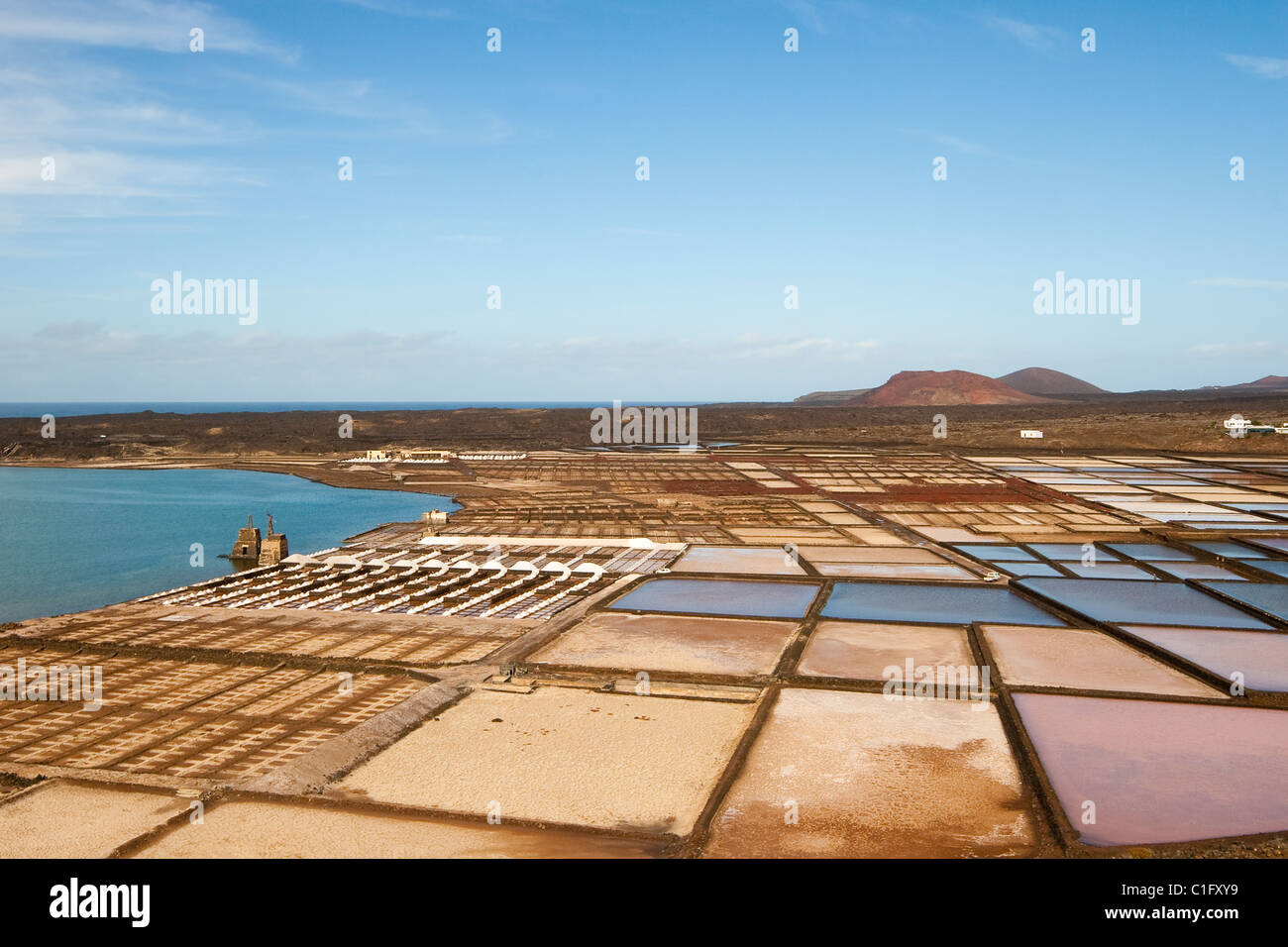Salt pans salinas de janubio teguise hi-res stock photography and ...