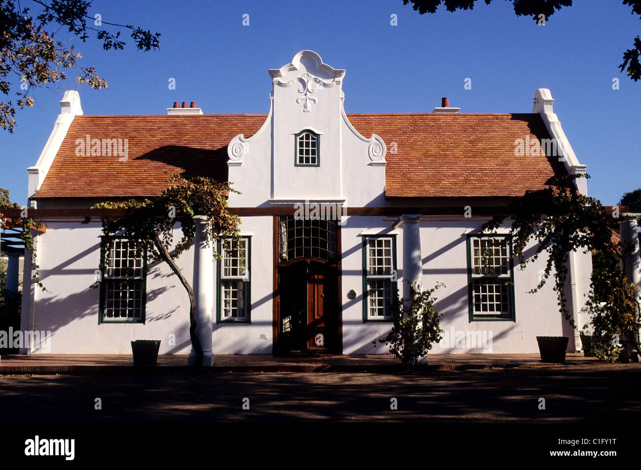 South Africa, Cape peninsula, Cape town, Dutch style house Stock Photo ...