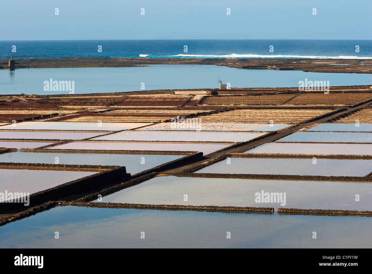 Salt pans salinas de janubio teguise hi-res stock photography and ...