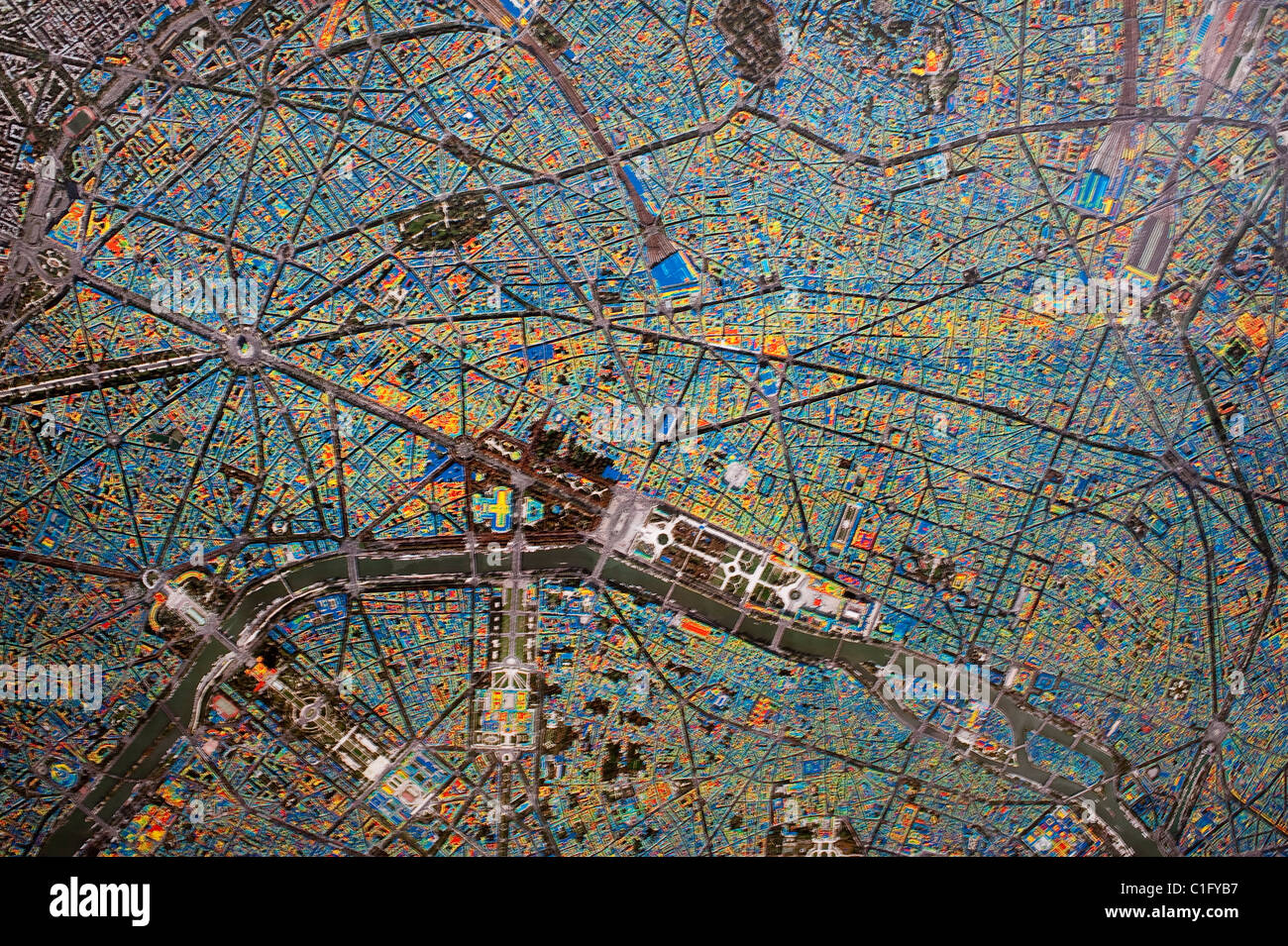 Heat map paris hi-res stock photography and images - Alamy