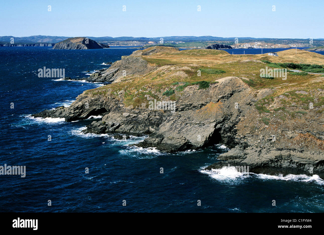 Canada, Newfoundland, Bonavista Peninsula, the cliffs near English ...